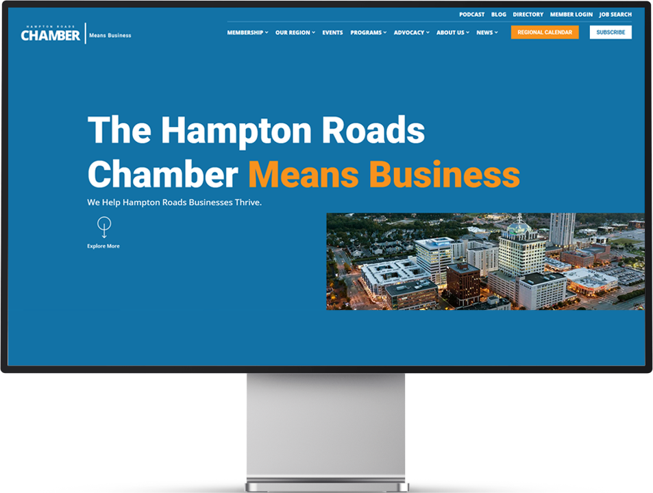 Website Redesign for Hampton Roads Chamber | TechArk