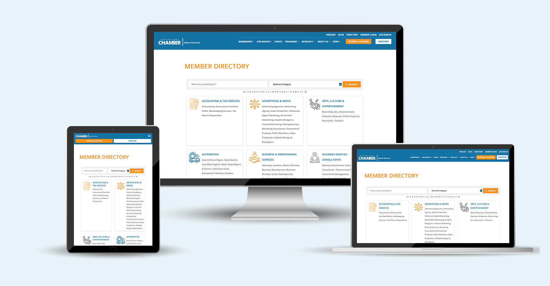 Website Redesign for Hampton Roads Chamber | TechArk